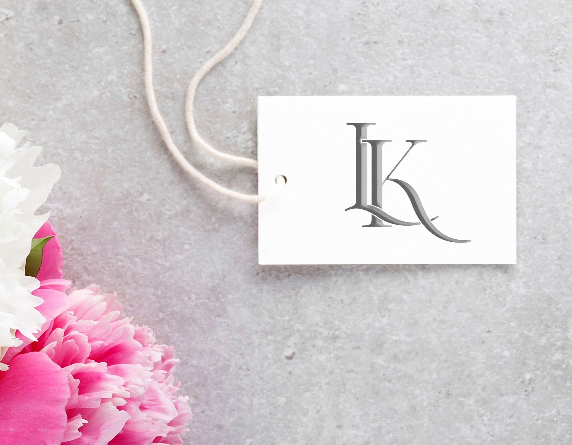 Custom KL LK Interlocking Wedding Monogram Logo Printable Digital ...