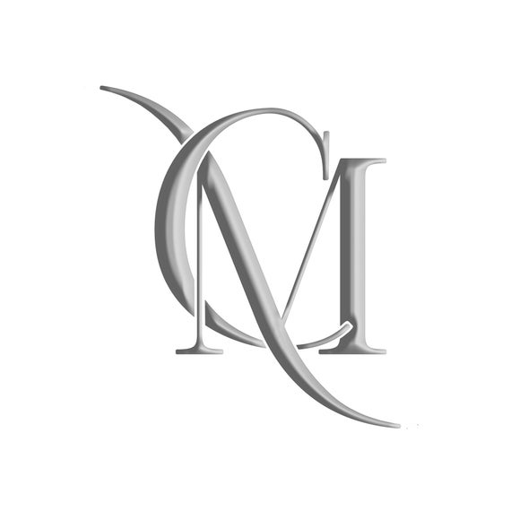 Custom Interlocking CM MC Wedding Monogram Digital Download | Etsy
