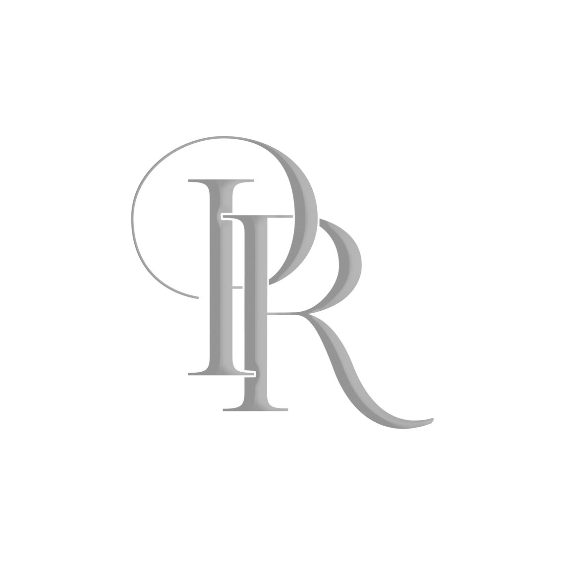 Custom Interlocking PR RP Wedding Monogram Logo Printable Digital ...