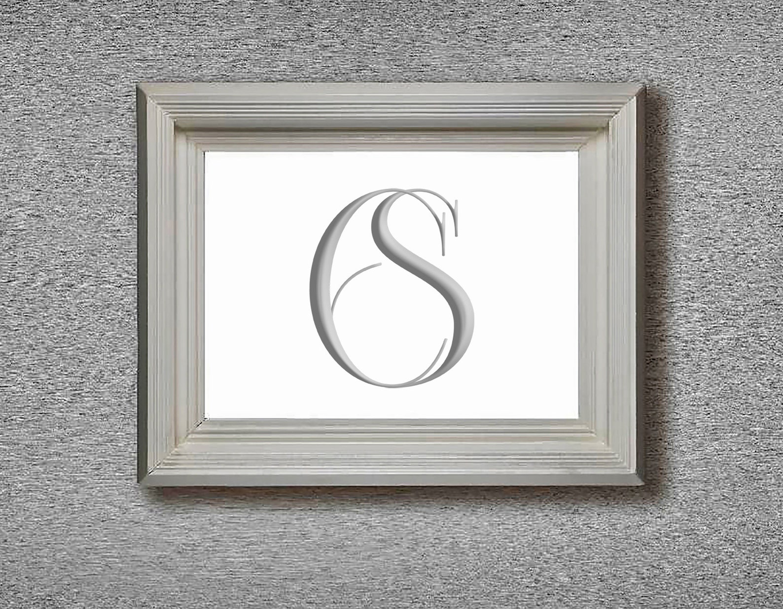 Custom Interlocking CS SC Wedding Monogram Logo Printable Digital ...