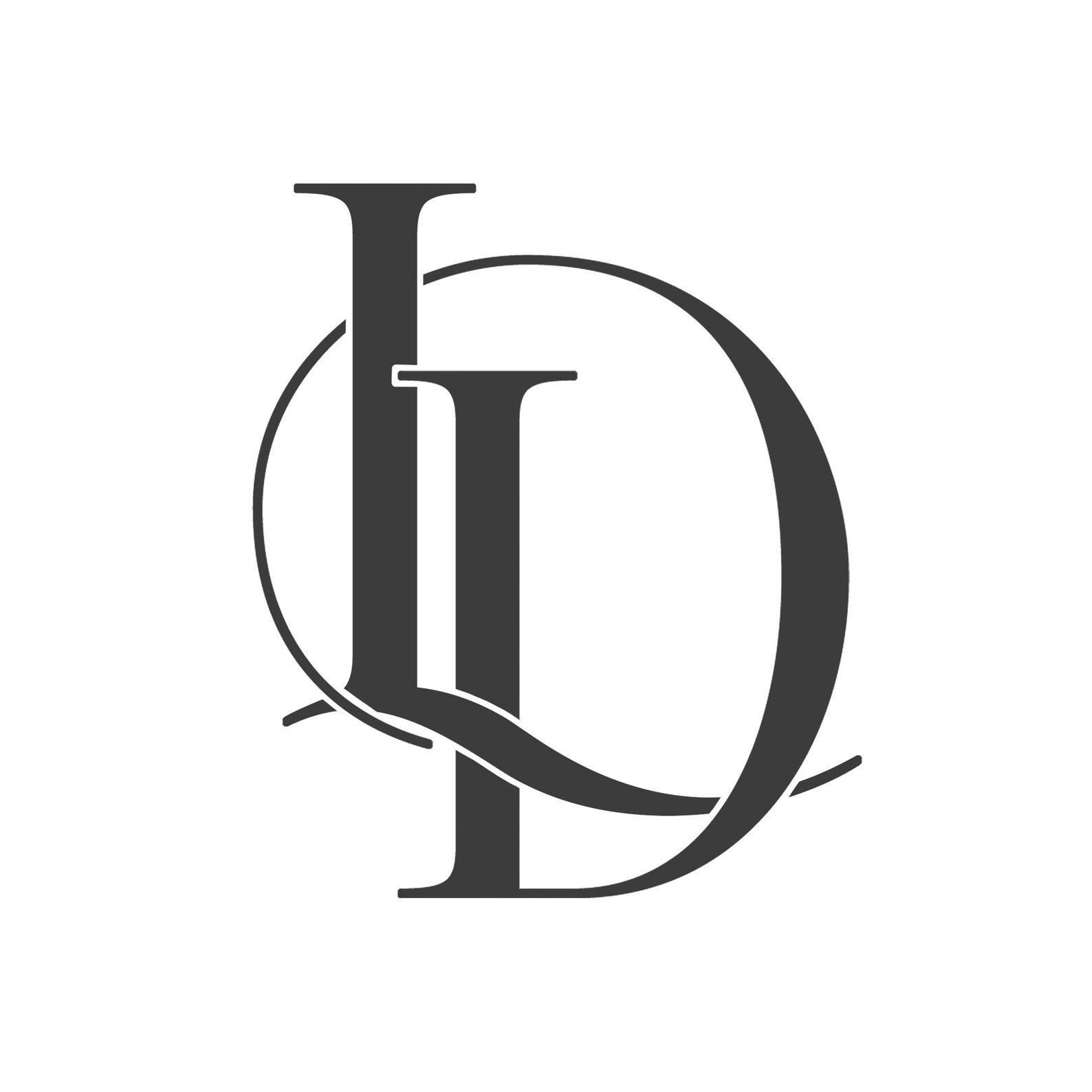 Custom Interlocking DL LD Wedding Monogram Logo Printable | Etsy