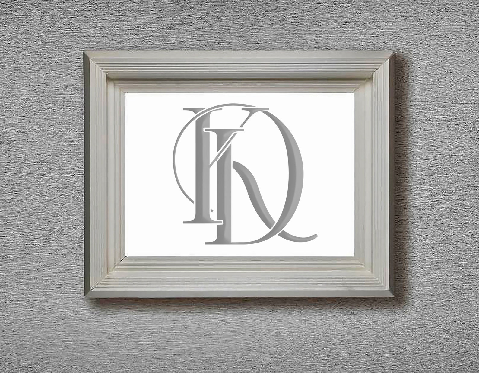 Custom Interlocking DK KD Wedding Monogram Logo Printable Digital ...