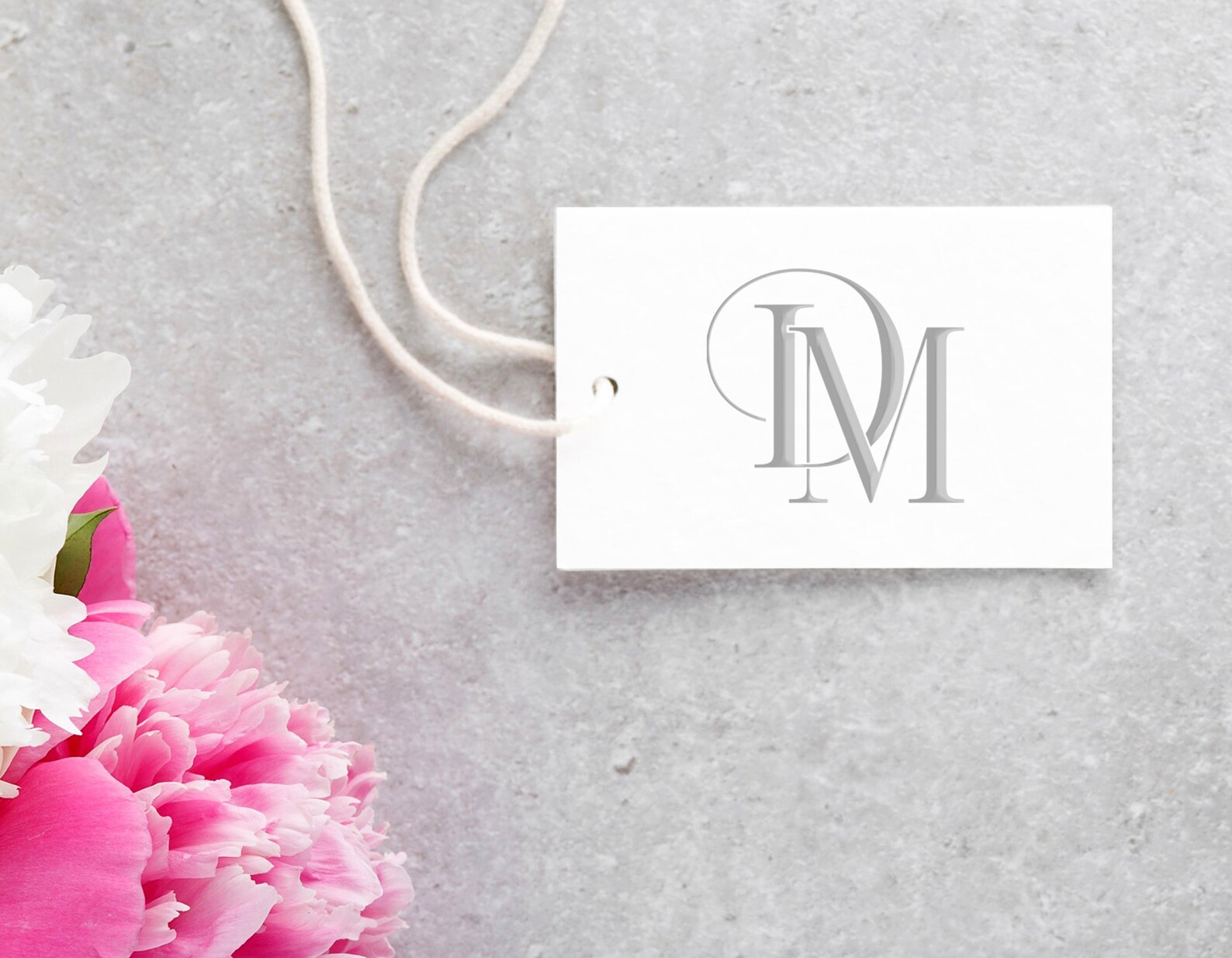 Custom Interlocking DM MD Wedding Monogram Printable Digital Download ...