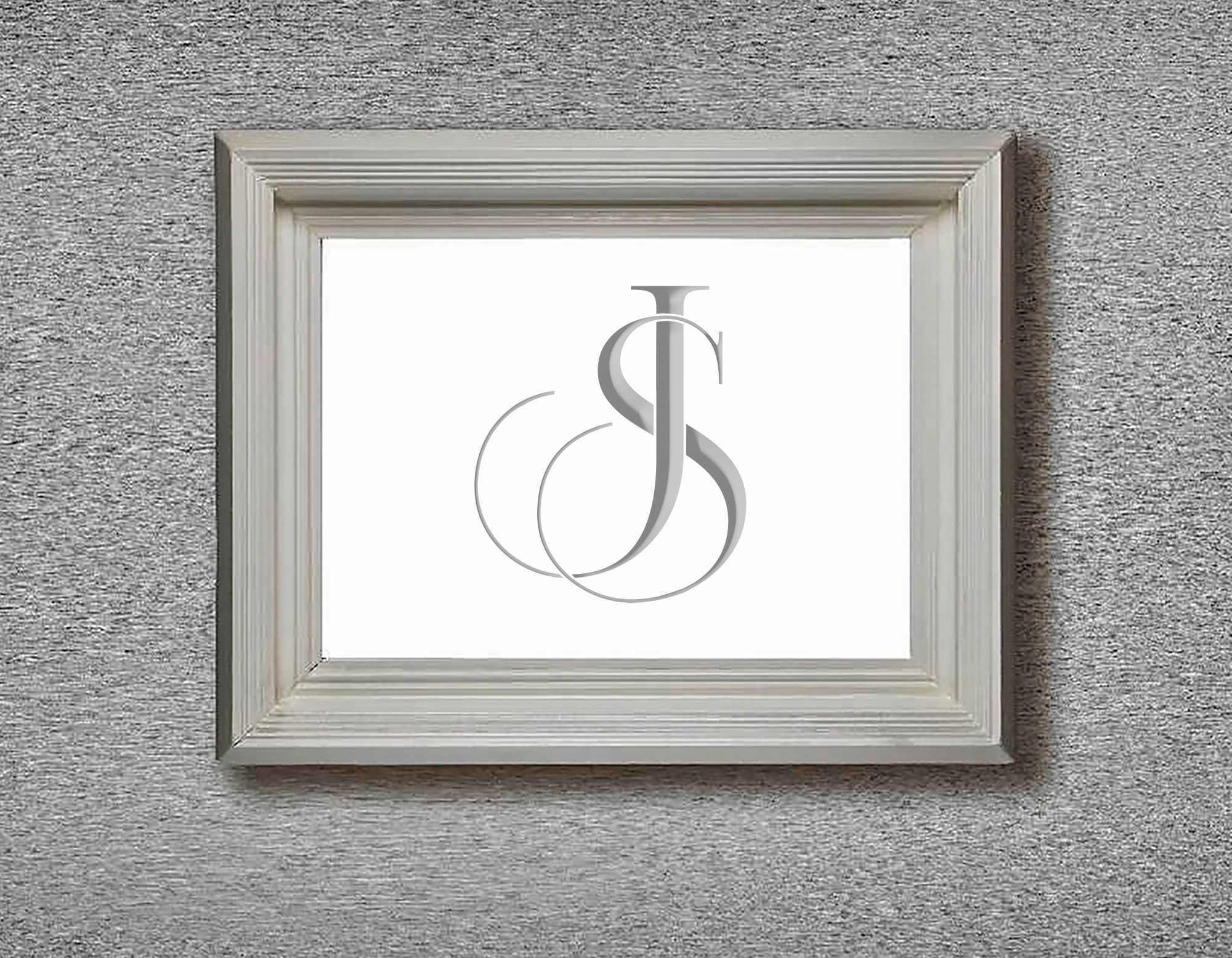 Custom Interlocking JS SJ Wedding Monogram Logo Printable Digital ...