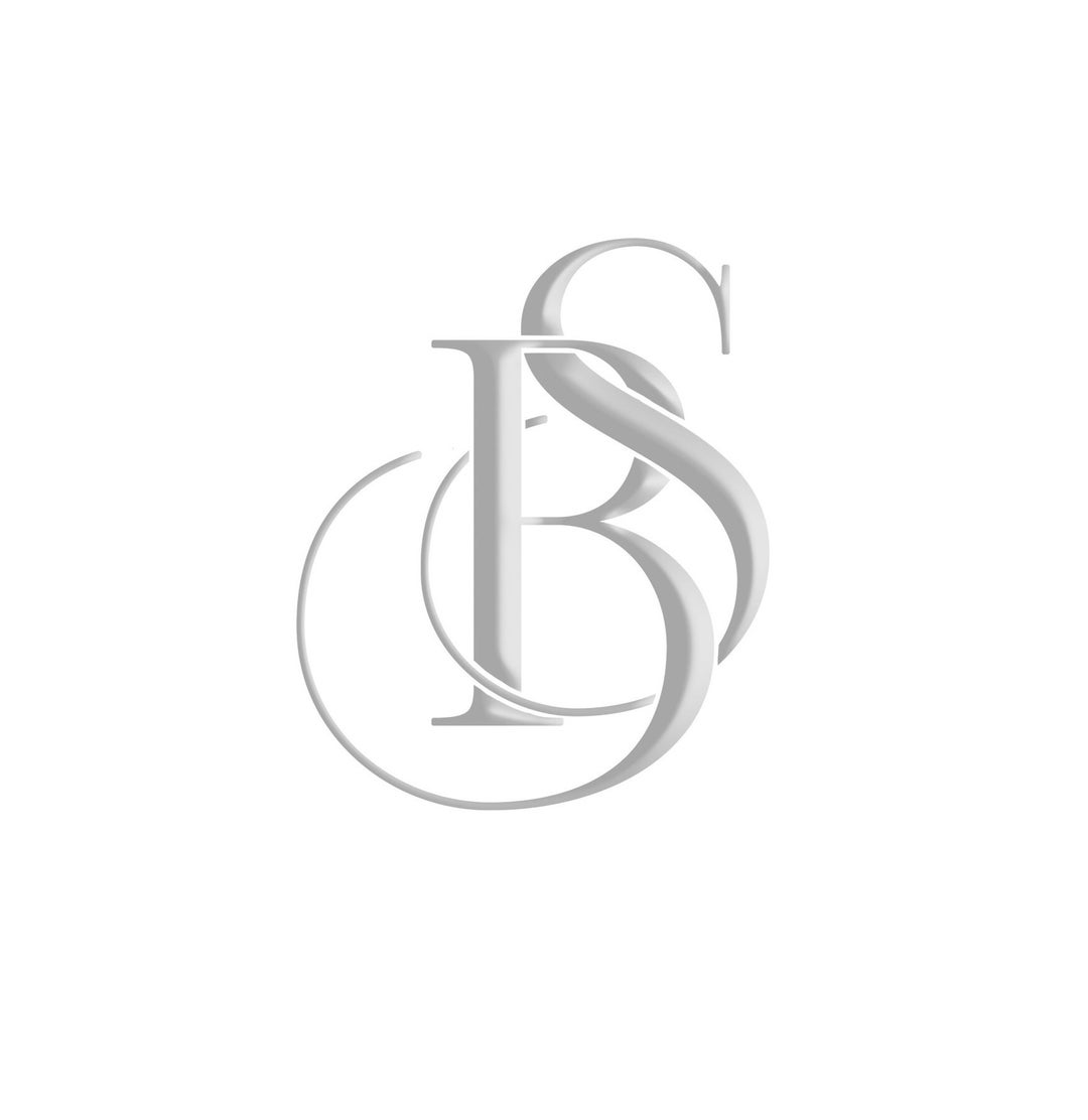 Custom Interlocking BS SB Wedding Monogram Digital Download - Etsy