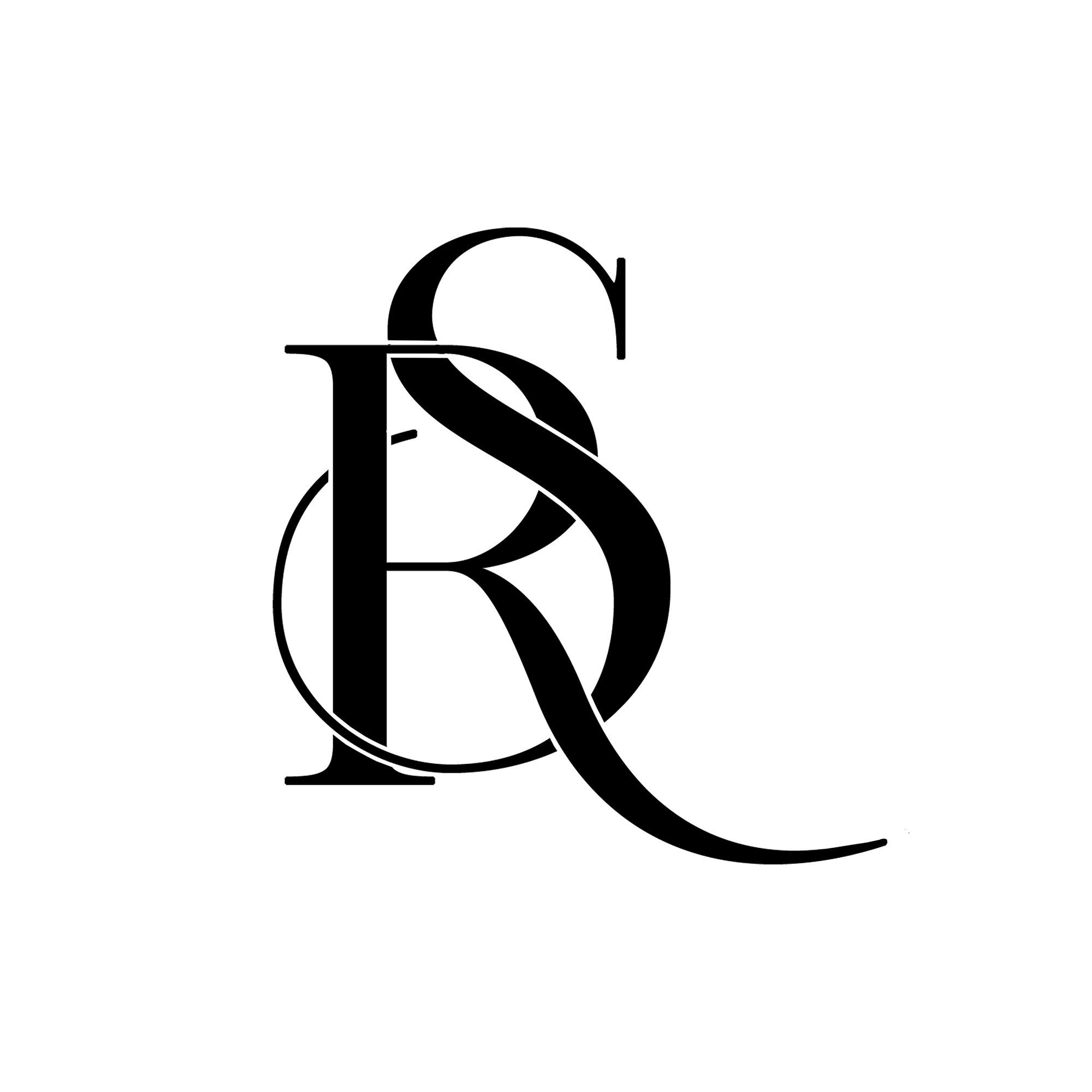 Custom Interlocking RS SR Wedding Monogram Digital Download - Etsy
