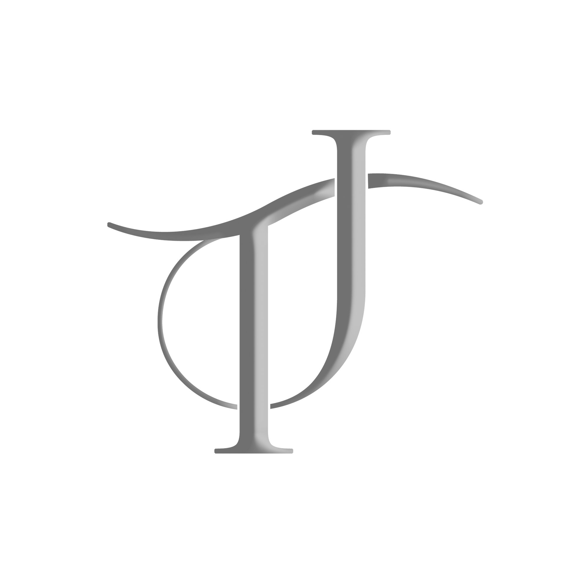 Custom Interlocking JT TJ Wedding Monogram Printable Digital Download ...