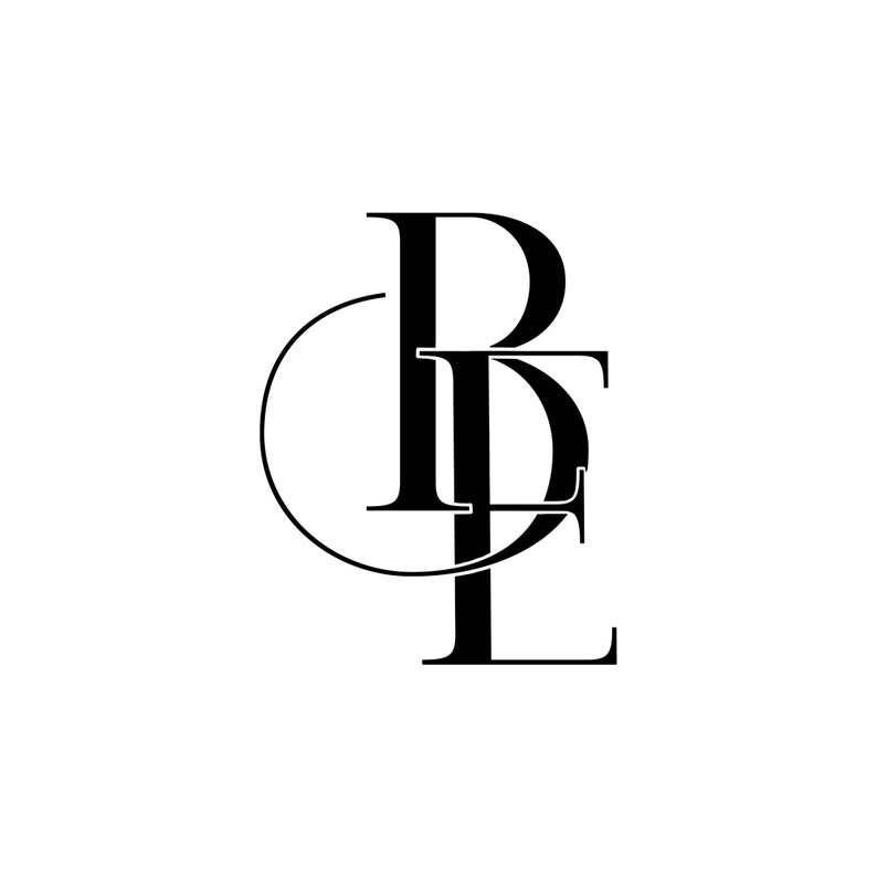 Custom Interlocking BE EB Wedding Monogram Digital Download - Etsy