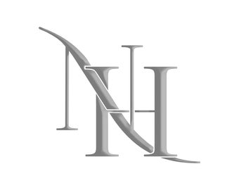 Custom LJ JL Interlocking Wedding Monogram Logo Printable - Etsy