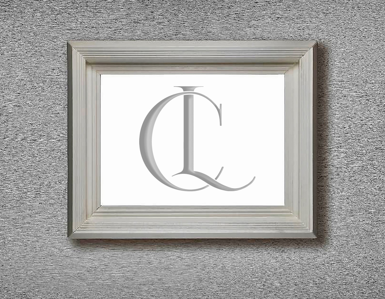 Custom Interlocking CL LC Wedding Monogram Logo Printable Digital ...