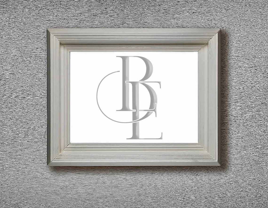 Custom Interlocking BE EB Wedding Monogram Digital Download - Etsy