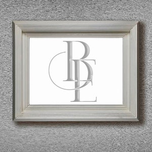 Custom Interlocking BE EB Wedding Monogram Digital Download - Etsy