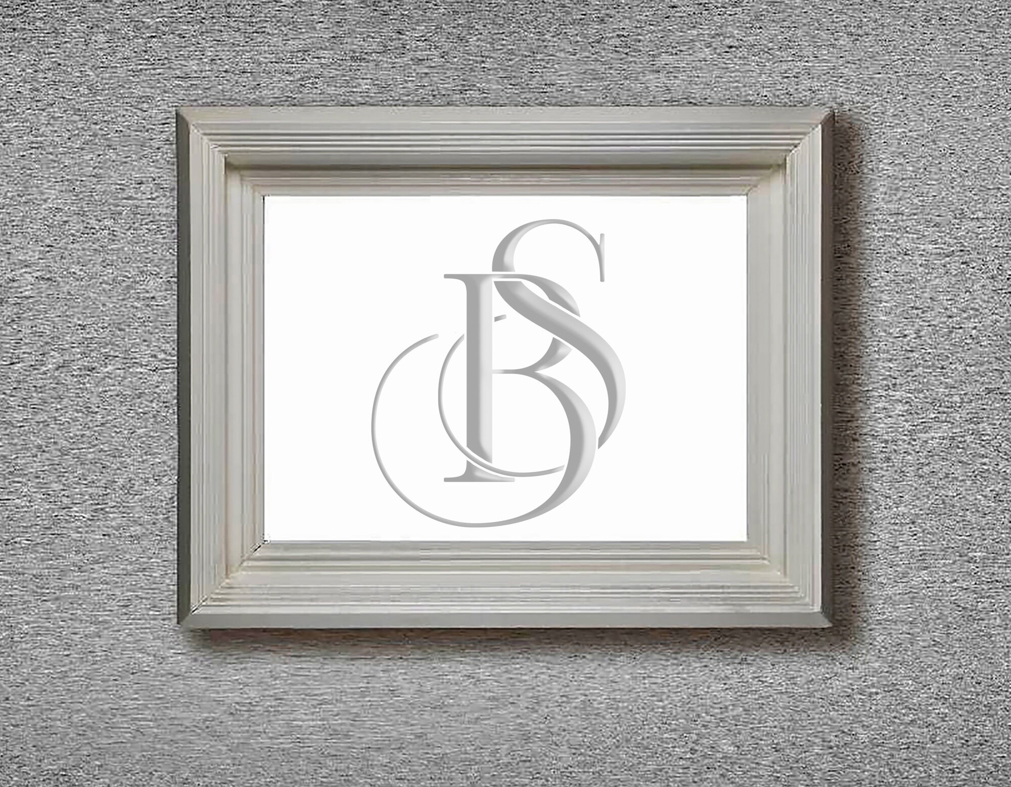 Custom Interlocking BS SB Wedding Monogram Digital Download - Etsy