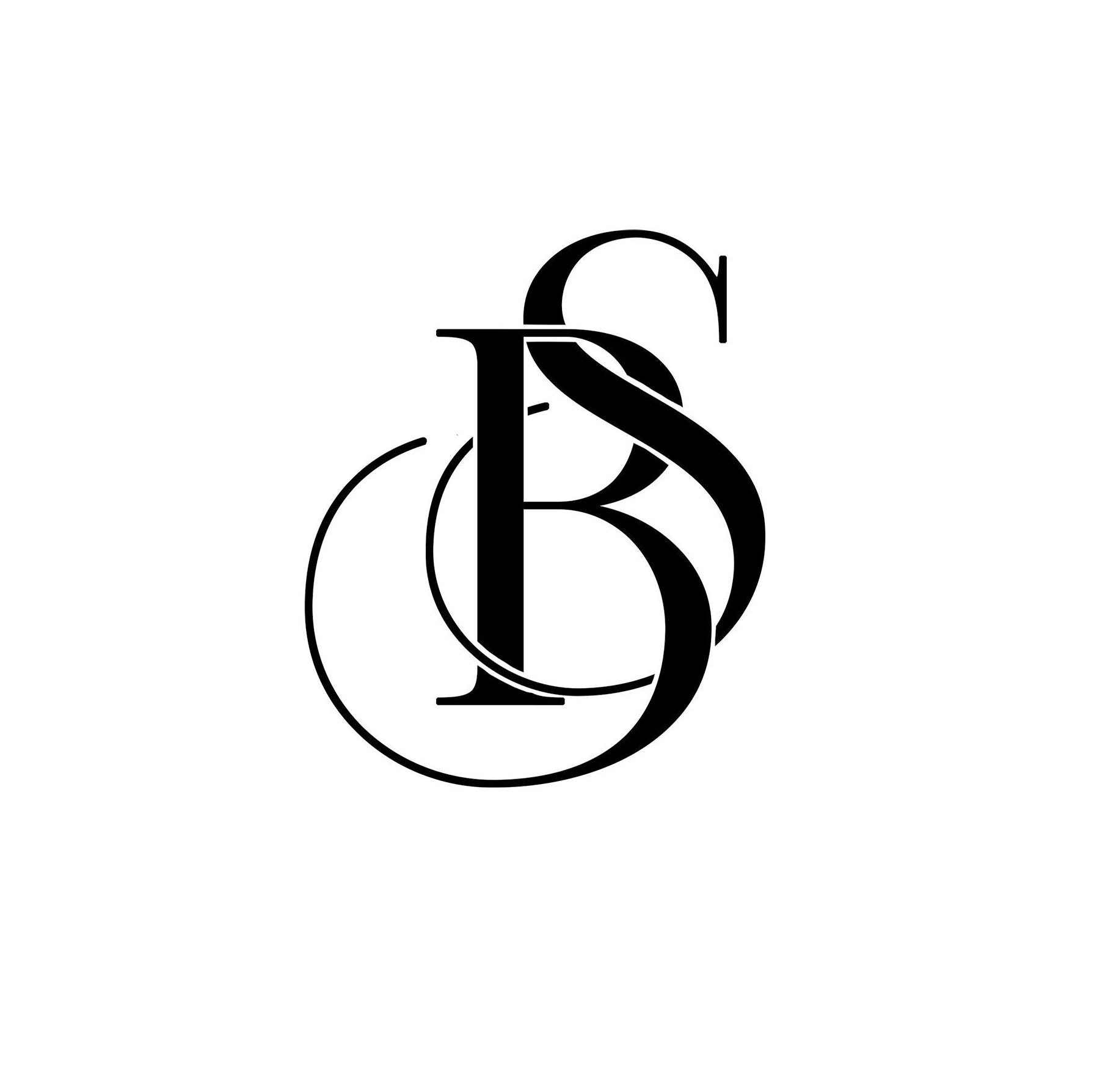 Custom Interlocking BS SB Wedding Monogram Digital Download - Etsy