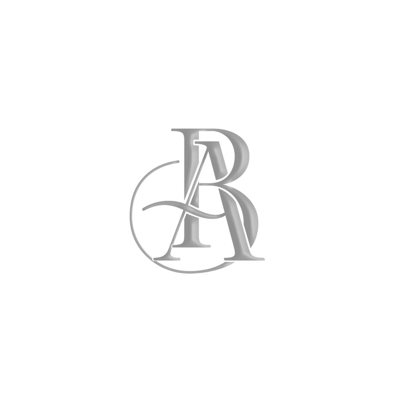 Custom Interlocking AB BA Wedding Monogram Logo Printable Digital ...