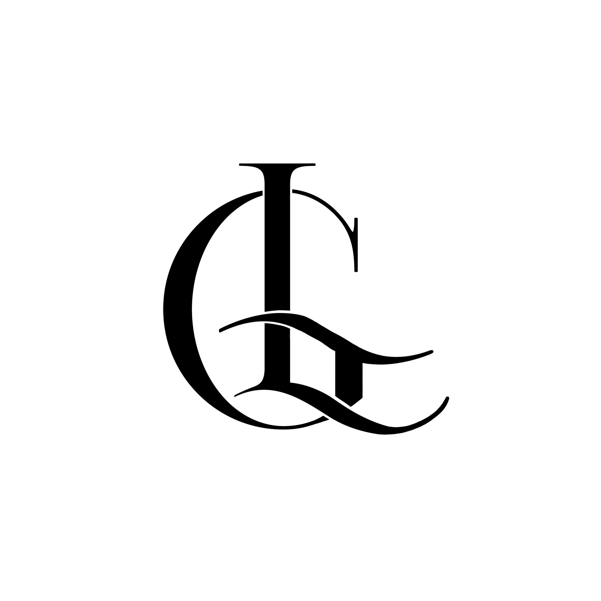 Custom Interlocking GL LG Wedding Monogram Logo Printable Digital ...