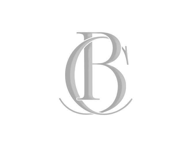 Custom Interlocking CS SC Wedding Monogram Logo Printable Digital ...