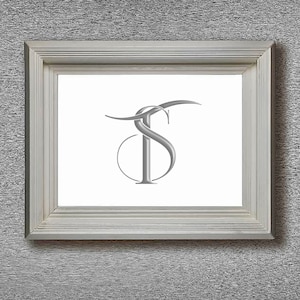 Custom Interlocking ST TS Wedding Monogram Logo Digital Download - Etsy