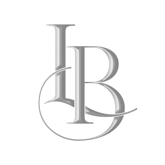 Custom Interlocking BL LB Wedding Monogram Logo Printable - Etsy