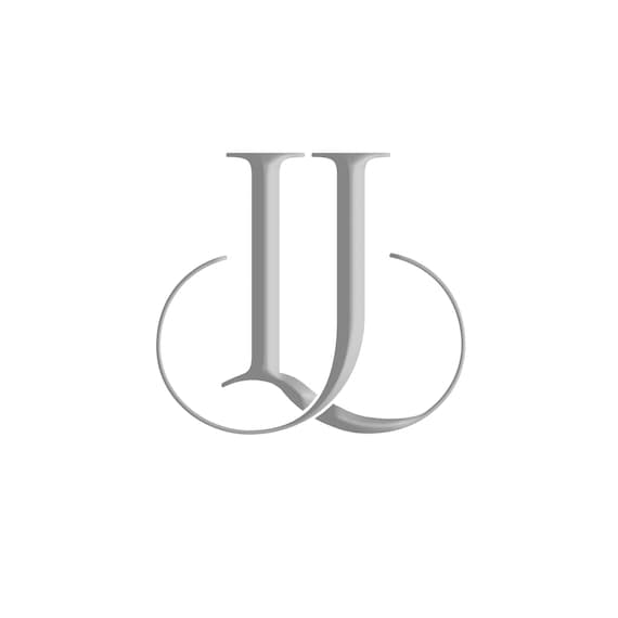 Custom JL LJ Curl Interlocking Wedding Monogram Logo Printable | Etsy