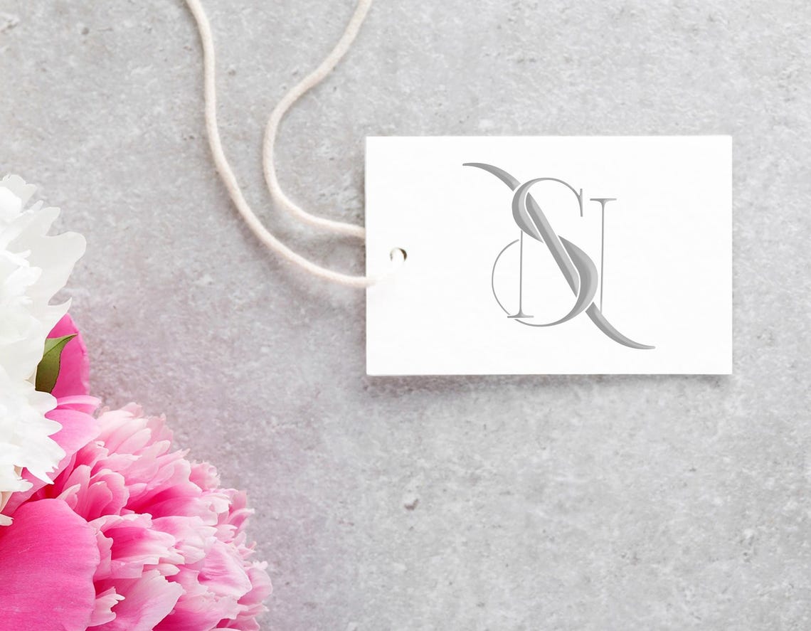 Custom Interlocking NS SN Wedding Monogram Logo Digital Download - Etsy