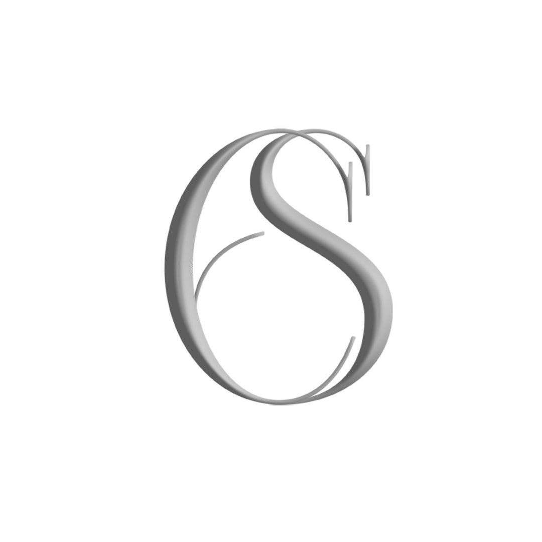 Custom Interlocking CS SC Wedding Monogram Logo Printable Digital ...