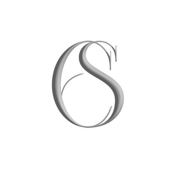 Custom Interlocking CS SC Wedding Monogram Logo Printable | Etsy