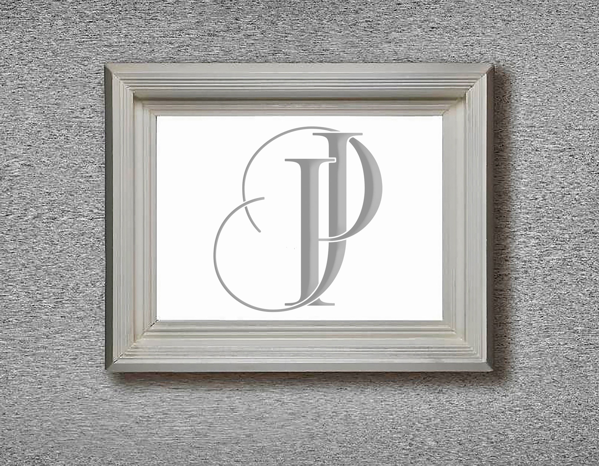 Custom JP PJ Wedding Monogram Logo Printable Digital Download - Etsy