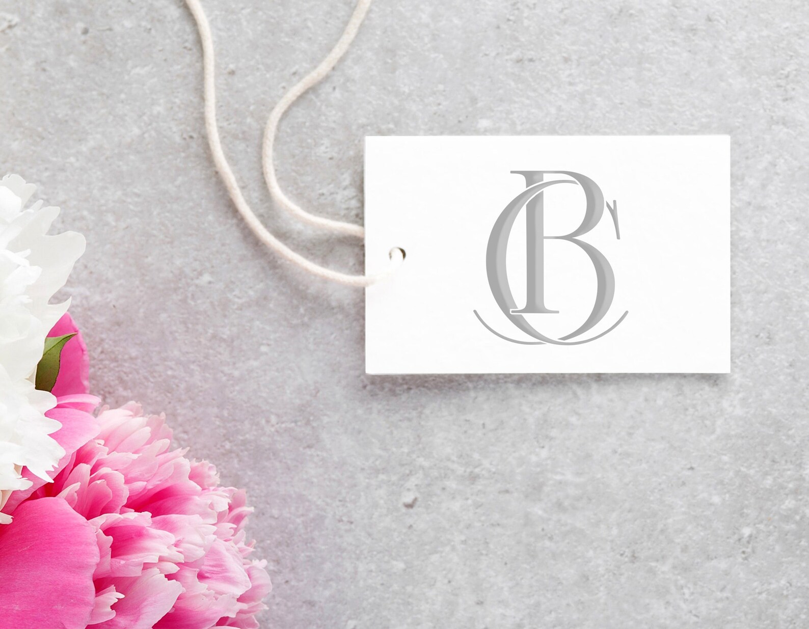 Custom Interlocking CB BC Wedding Monogram Printable Digital Download ...