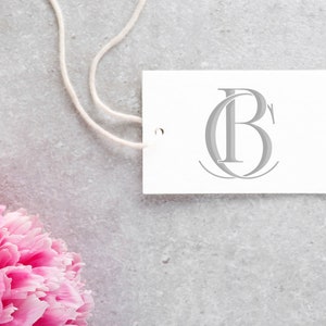 Custom Interlocking CB BC Wedding Monogram Printable Digital Download ...