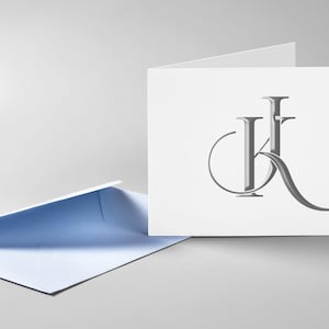 Custom Interlocking JK KJ Wedding Monogram Digital Download - Etsy