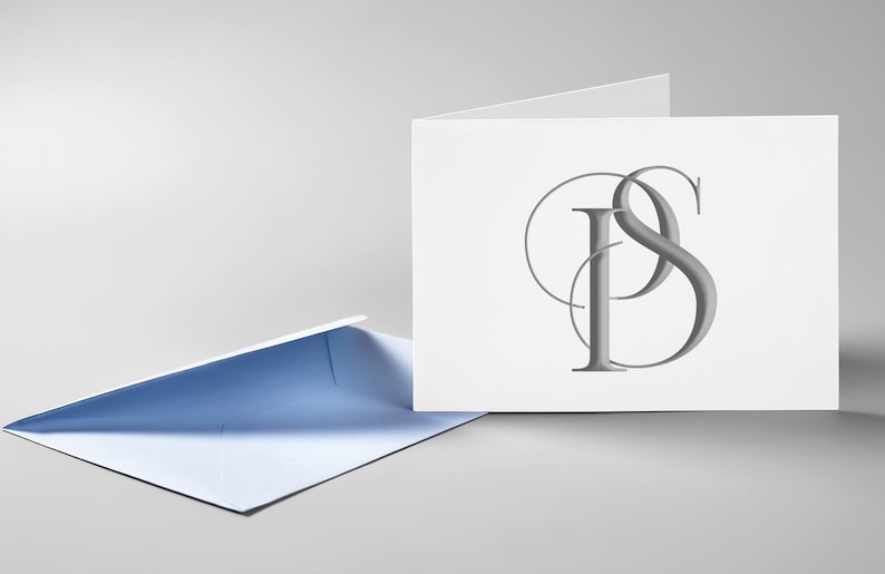 Custom PS SP Interlocking Wedding Monogram Logo Printable Digital ...