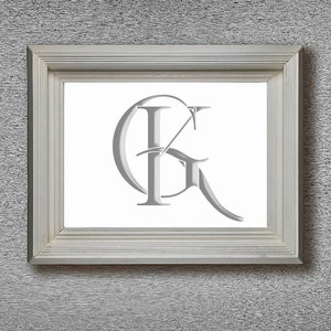 Custom Interlocking GK KG Wedding Monogram Printable Digital Download ...