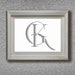 Custom Interlocking GK KG Wedding Monogram Printable Digital Download ...
