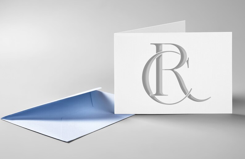 Custom Interlocking CR RC Wedding Monogram Logo Digital Download - Etsy