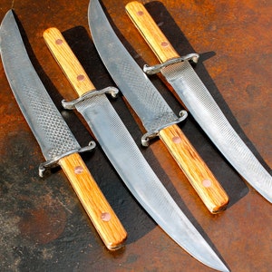 Hand Forged Rasp Knife With Wooden Handle - Etsy
