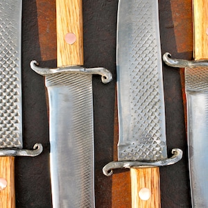 Hand Forged Rasp Knife With Wooden Handle - Etsy