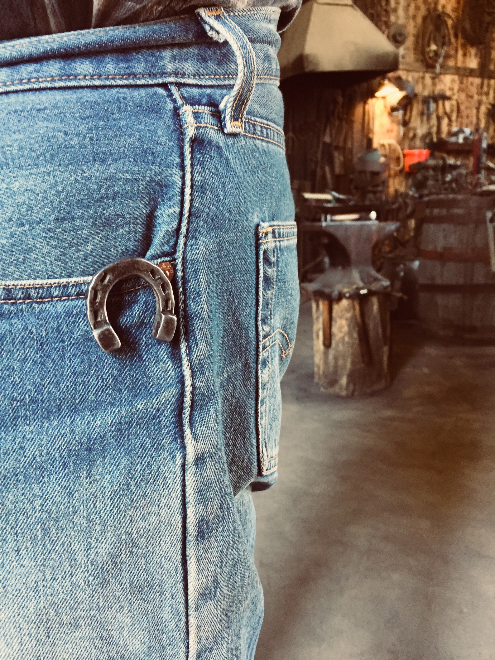 Hand-forged Horseshoe Key Ring - Etsy