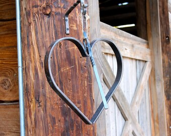 Hand Forged Heart Shaped Dinner Bell, Dinner Bell, Dinner Gong, Heart ...
