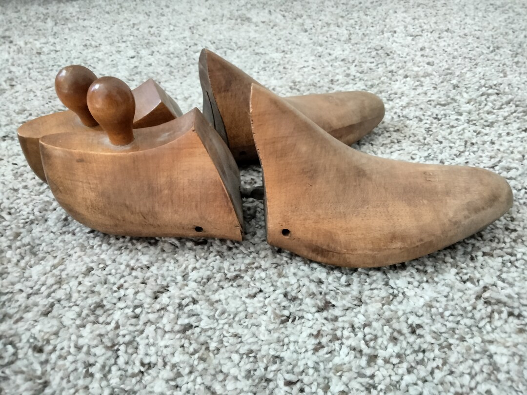 Vintage Maple Shoe Trees, Wooden Shoe Forms 8C - Etsy