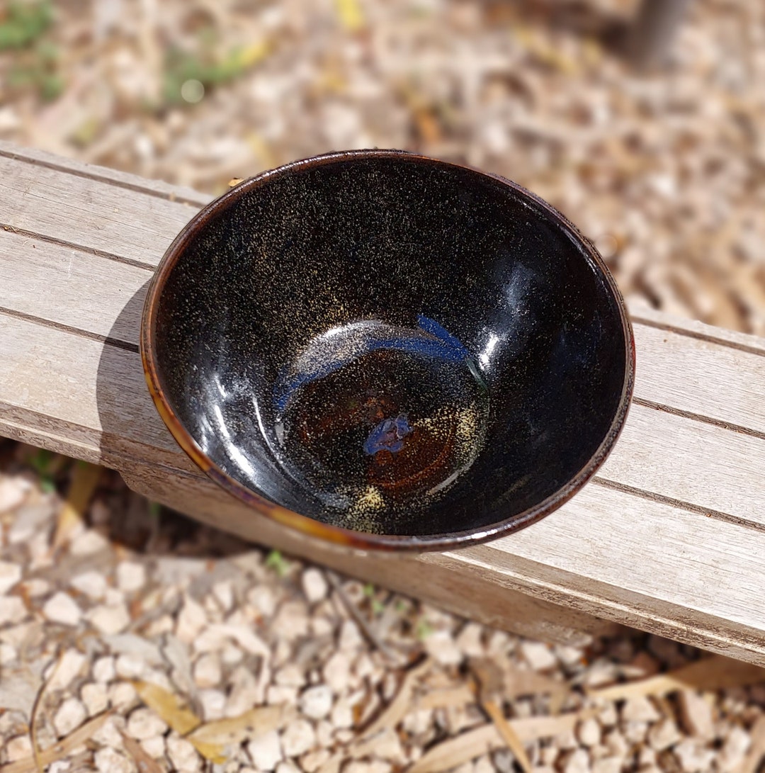 Tenmoku and Gold Bowl. - Etsy