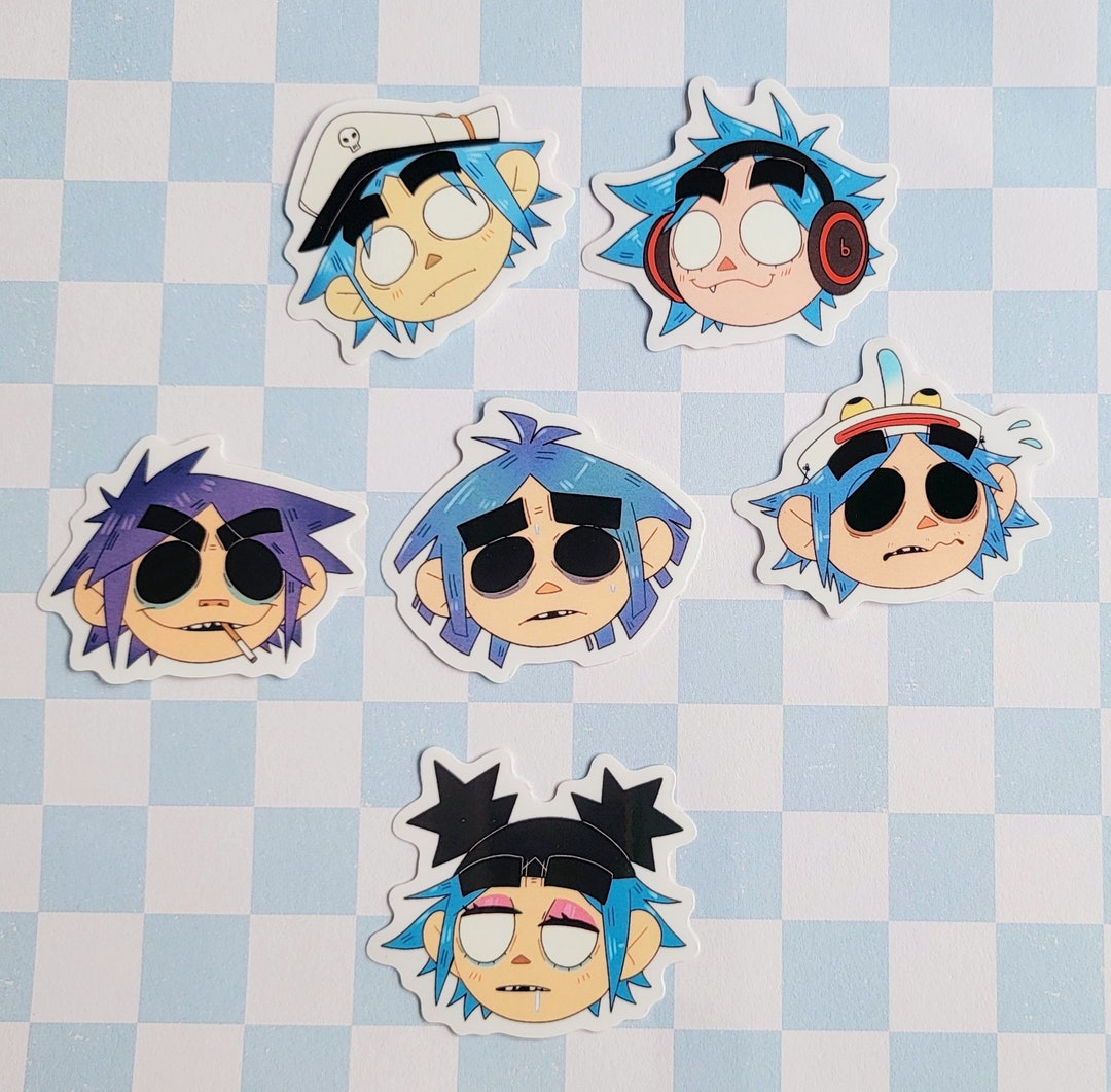 Murdoc & 2D Phase Stickers - Etsy