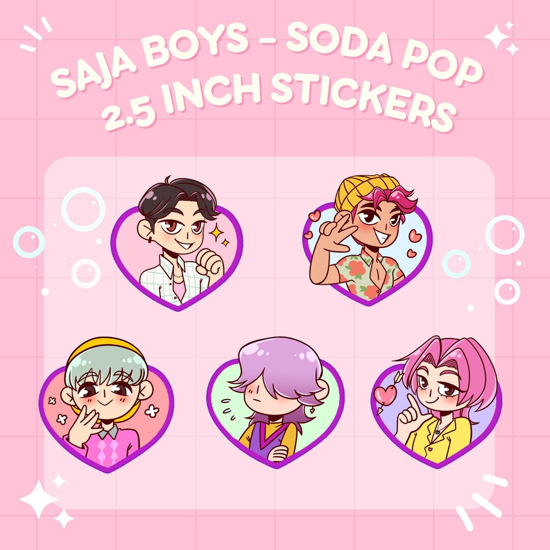 Saja Boys "soda Pop" Vinyl Stickers | 2.5" Stickers - Etsy