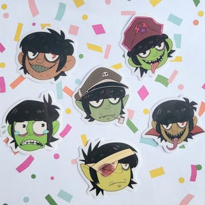 Murdoc & 2D Phase Stickers - Etsy