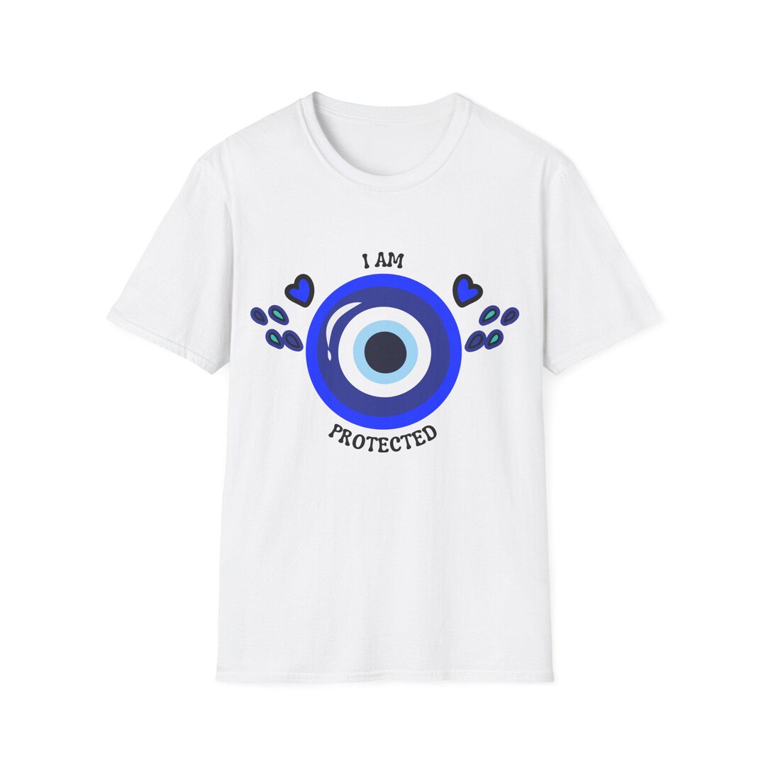 I Am Protected Evil Eye Unisex Softstyle T-shirt - Etsy