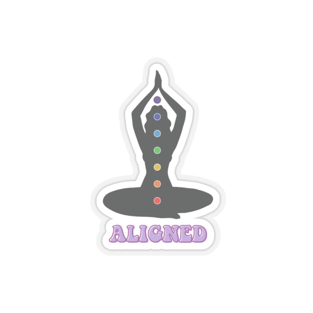 Aligned Meditation Chakra Sticker - Etsy