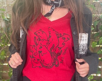 Rat King Back Patch // B.A.D. Rats // Rat Screenprint // Rats Punk ...