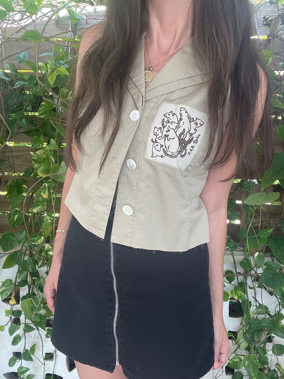 Rat King // Bad Rats // Rodents // Rattus // Cropped Vest // Punk Patch ...
