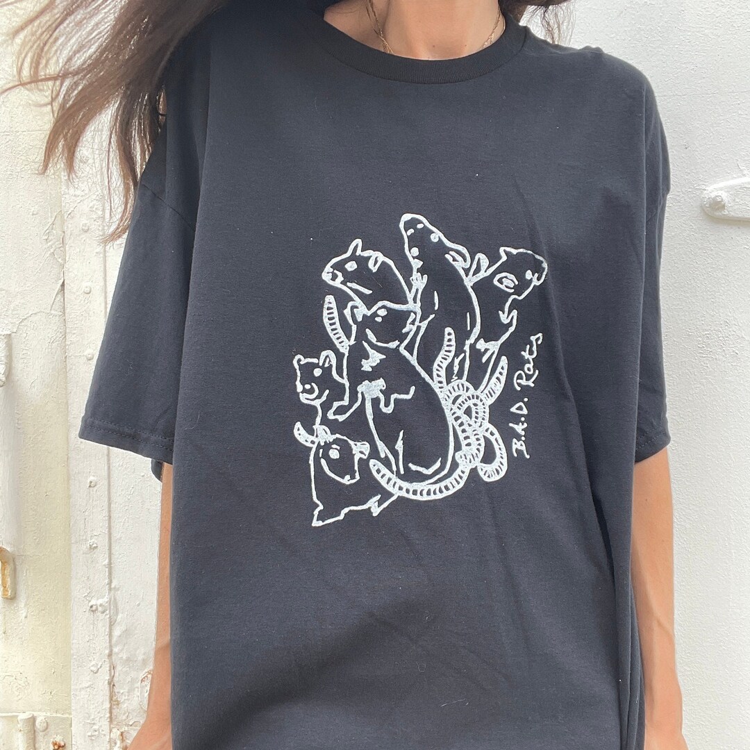 Rat King T-shirt – B.A.D. Rats Graphic Tee – Hand Drawn Punk Shirt ...