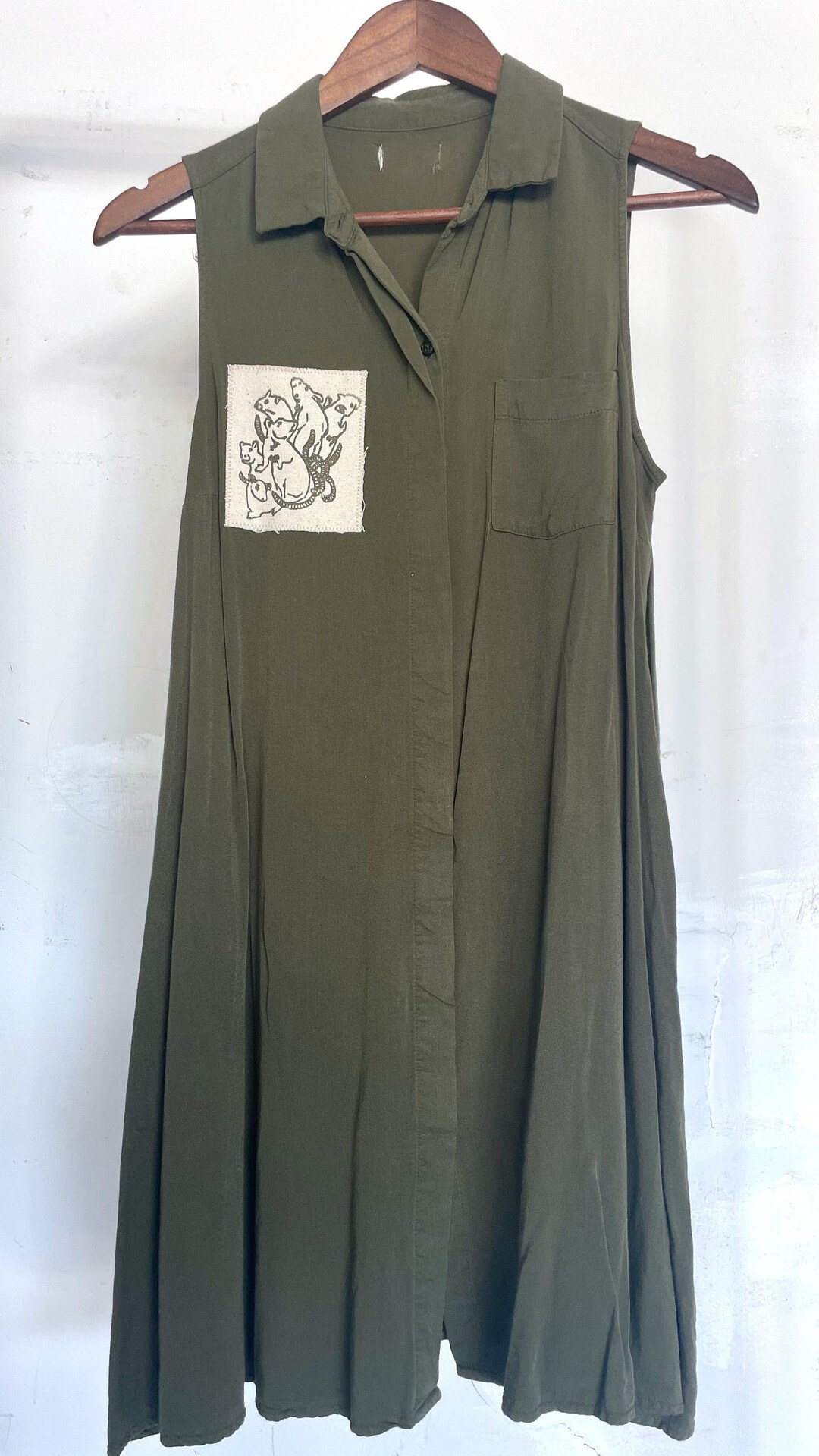 Rat King Punk Dress – “bad Rats” Olive Drab Army Green Dress ...